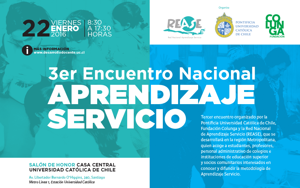 3º Encuentro Nacional de Aprendizaje Servicio | UAH - Universidad Alberto Hurtado